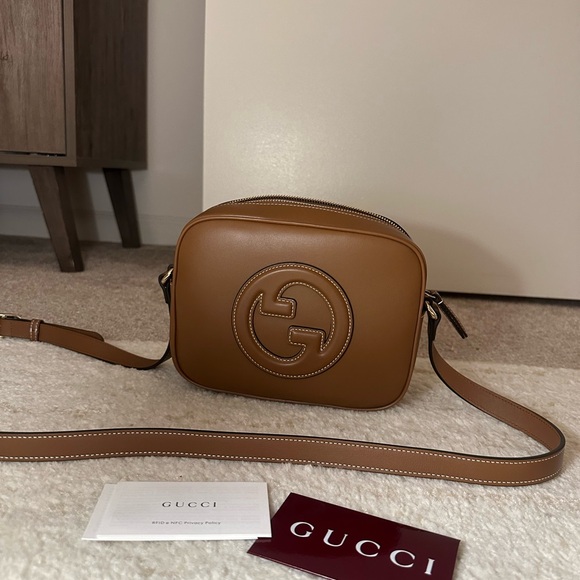 Gucci | Bags | Gucci Tan Leather Shoulder Bag | Poshmark